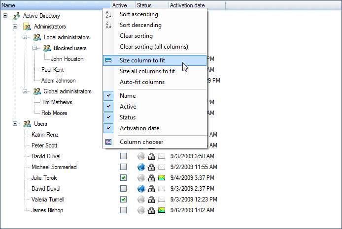 Screenshots - Flexible TreeView