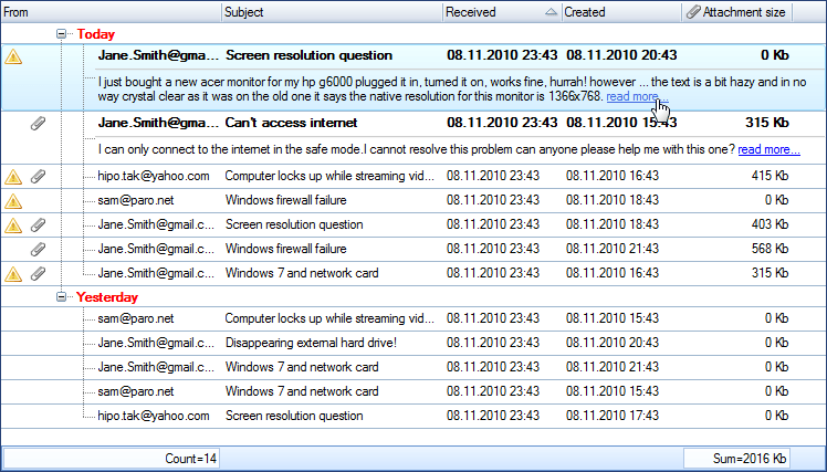 Screenshots - Flexible TreeView