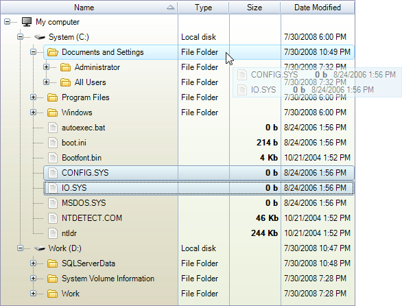Screenshots - Flexible TreeView