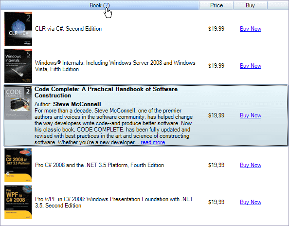 Screenshots - Flexible TreeView